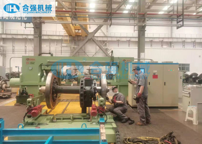 Automatic Double Cylinder Locomotive Wheelset Press 350 Tons CNC Controlled