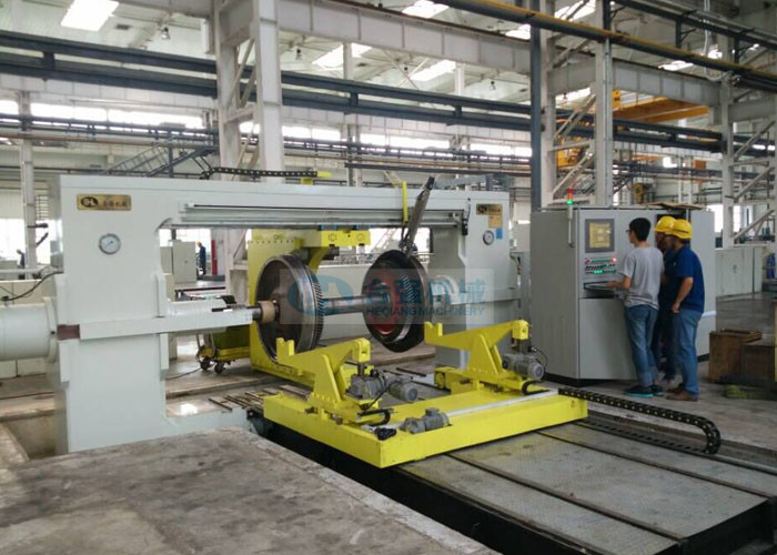 Railway Horizontal Hydraulic Wheel Press Machine With Double Cylinder