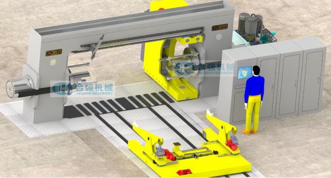 400 Ton Automatic Wheelset Press , Locomotive Wheel Press Machine