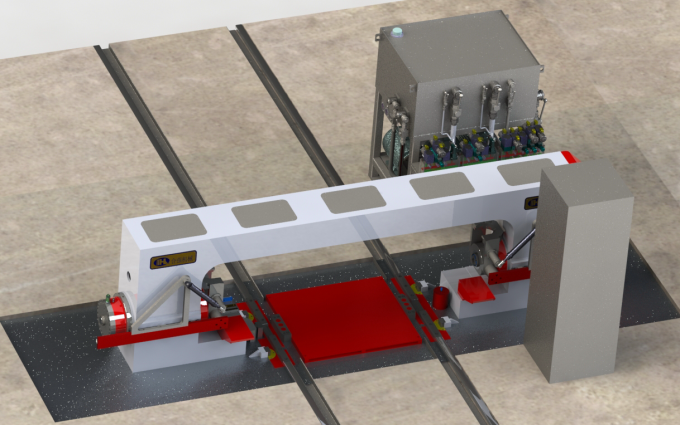 30 Ton Wheel Bearing Press Machine , Wheelset Bearing Mounting And ...