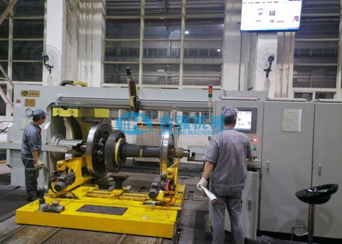 Railway PLC 30kW CNC Wheelset Press 3150kN Wheel Press Machine